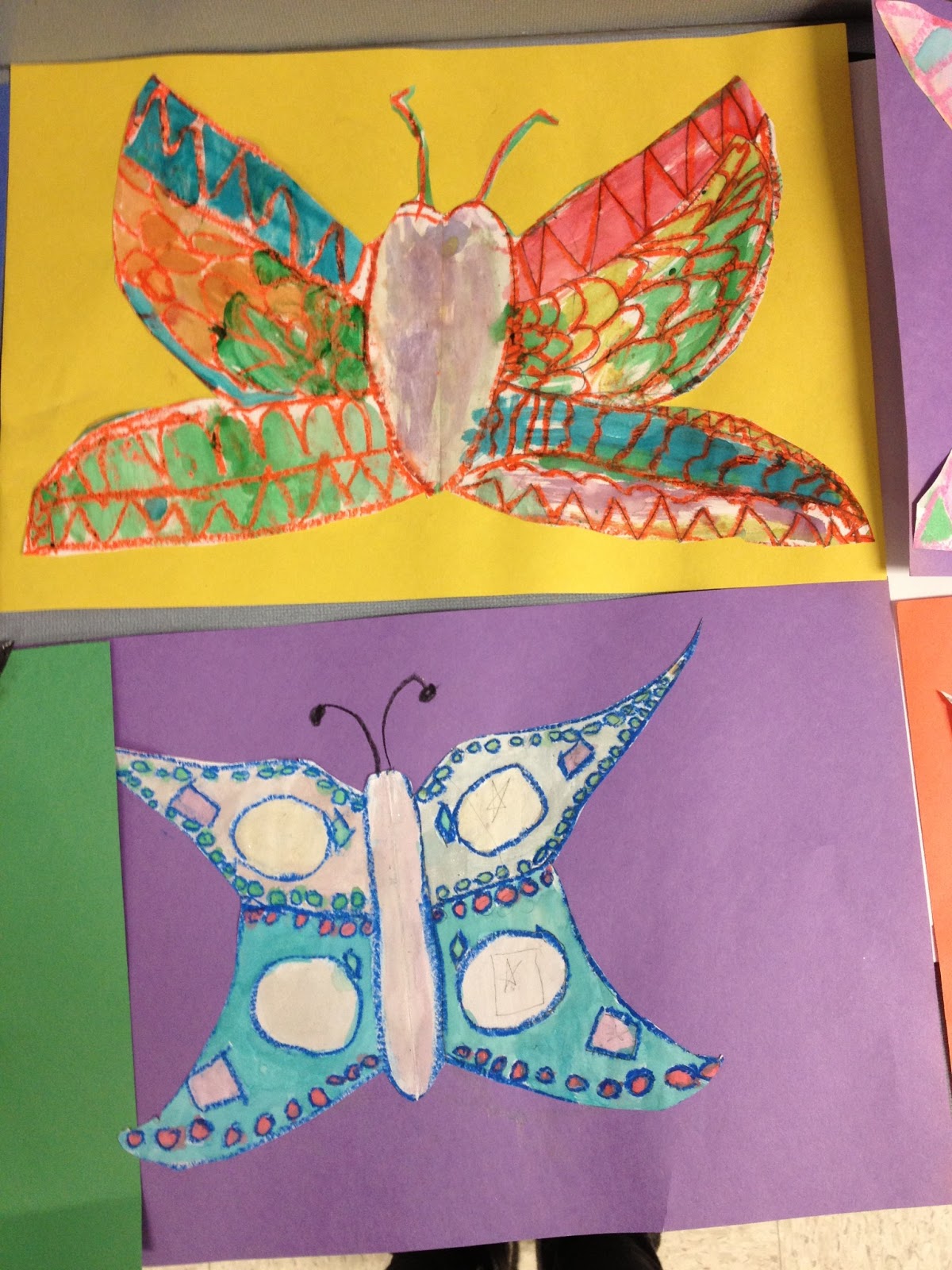 Color Me Michelle: 2nd Grade - Formal Balance/Symmetry Butterflies